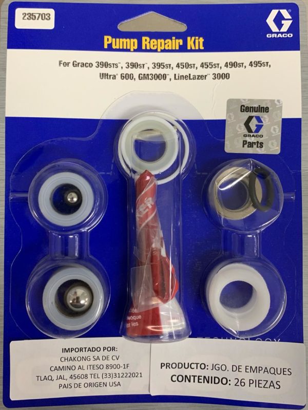 Kit de empaques Graco 235703 - Graco Mexico