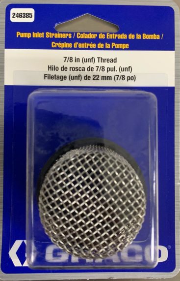 Filtro de succión Graco 246385 - Graco Mexico