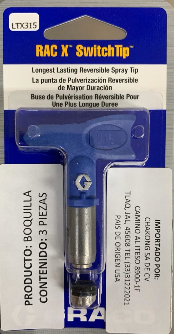 Boquilla Graco azul RAC X LTX315 - Graco Mexico